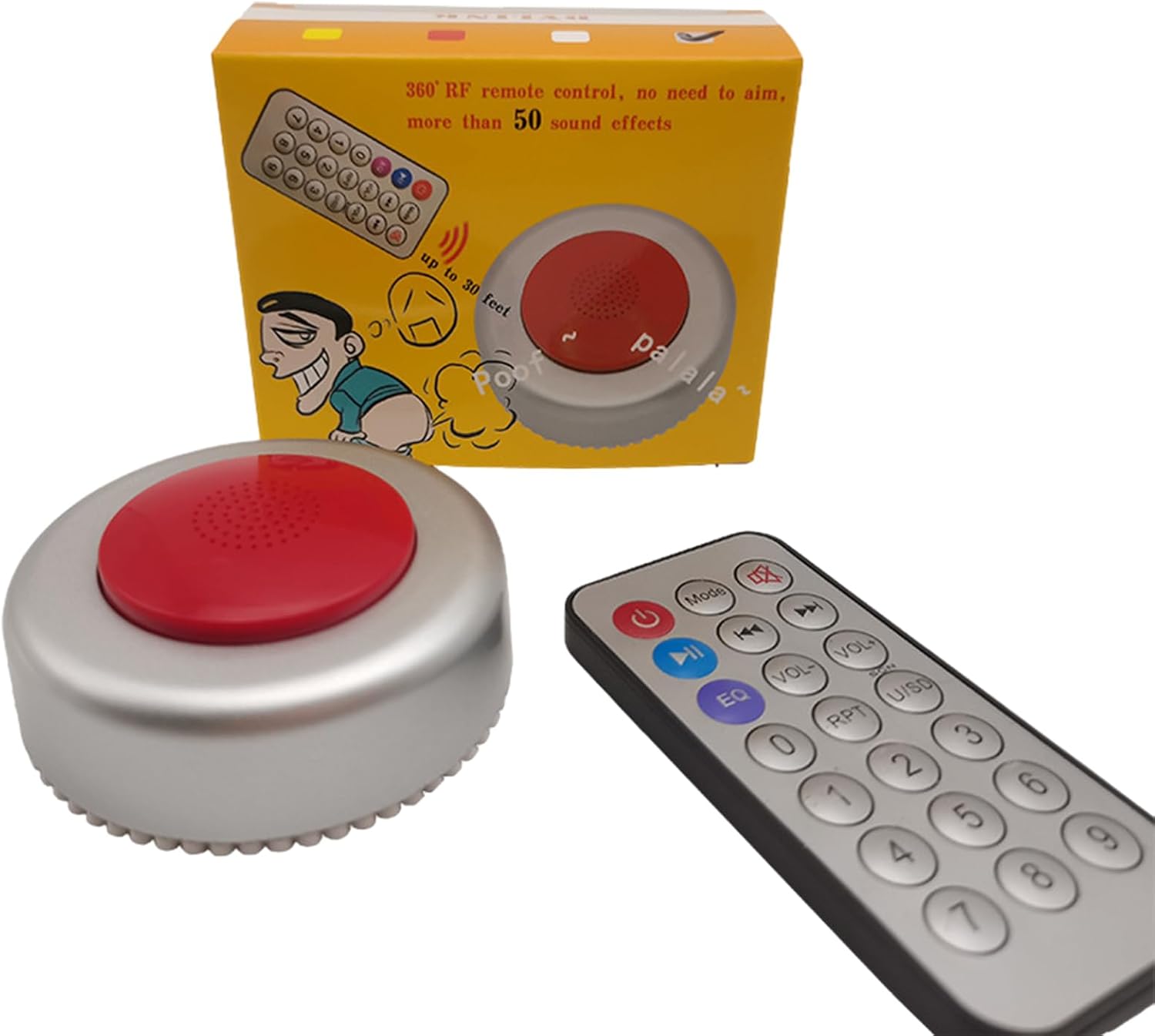 Farting Machine with Remote, 50 Realistic Sounds Prank April Fool Day ...