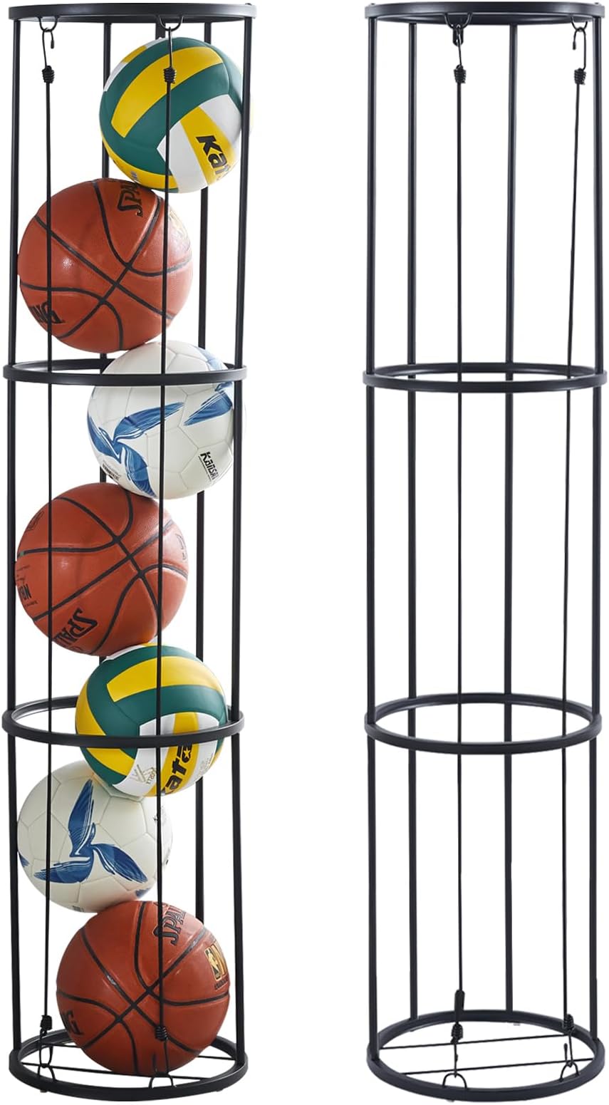 Amazon.com: Rubbermaid Garage FastTrack Vertical Ball Rack, Satin ...