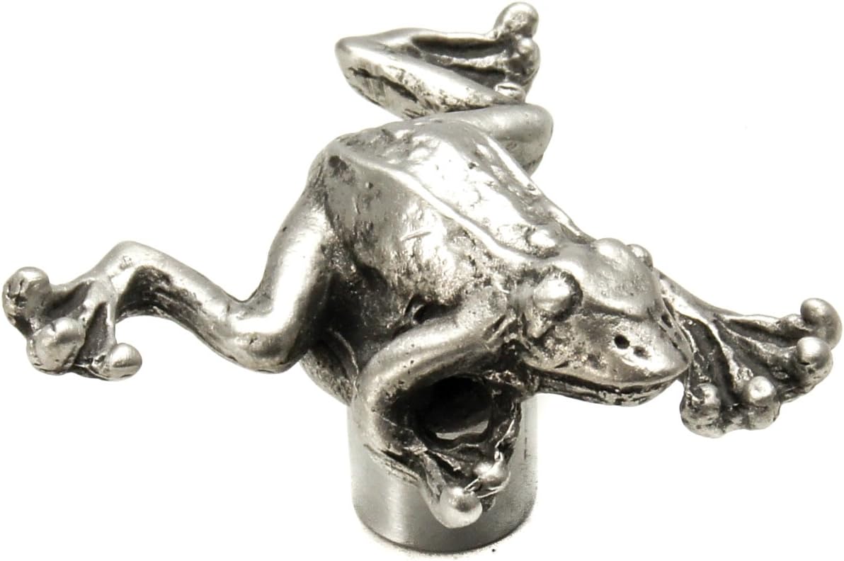 Carpe Diem Hardware 918-11 Feng Shui Frog Knob, Satin - Cabinet And ...
