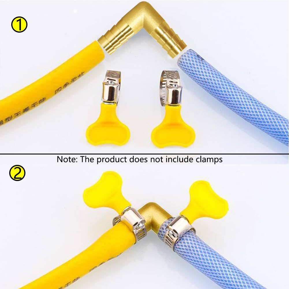 Snapklik.com : 2Pcs 1/2" Hose ID/Hose Barb 90 Degree L Right Angle ...