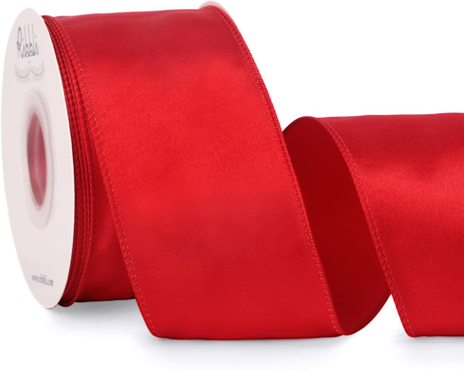 Amazon.com: Red Velvet Ribbon Wired 2.5 Inch Wide X 30 Yards Long Wire ...