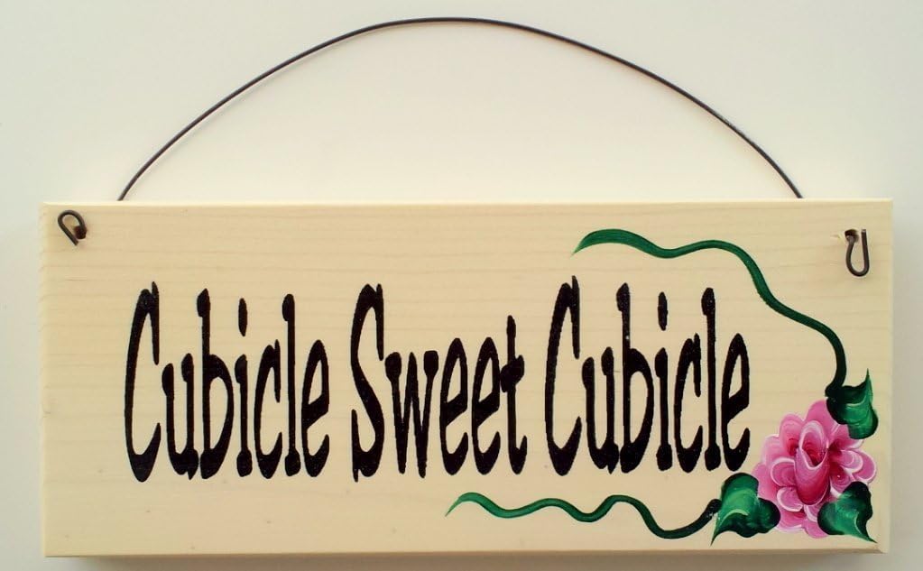 Amazon.com: Office Sign Cubicle Sweet Cubicle flower deco : Office Products