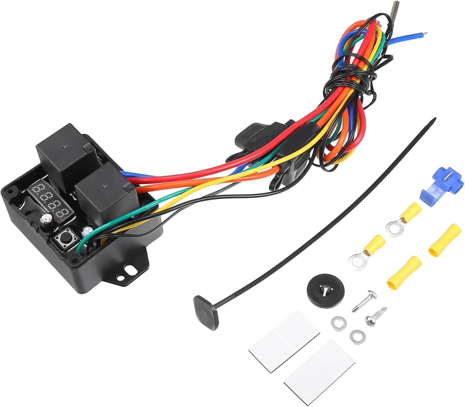 Amazon.com: Hihaha Digital Radiator Fans Controller Swith /12V and 24V ...