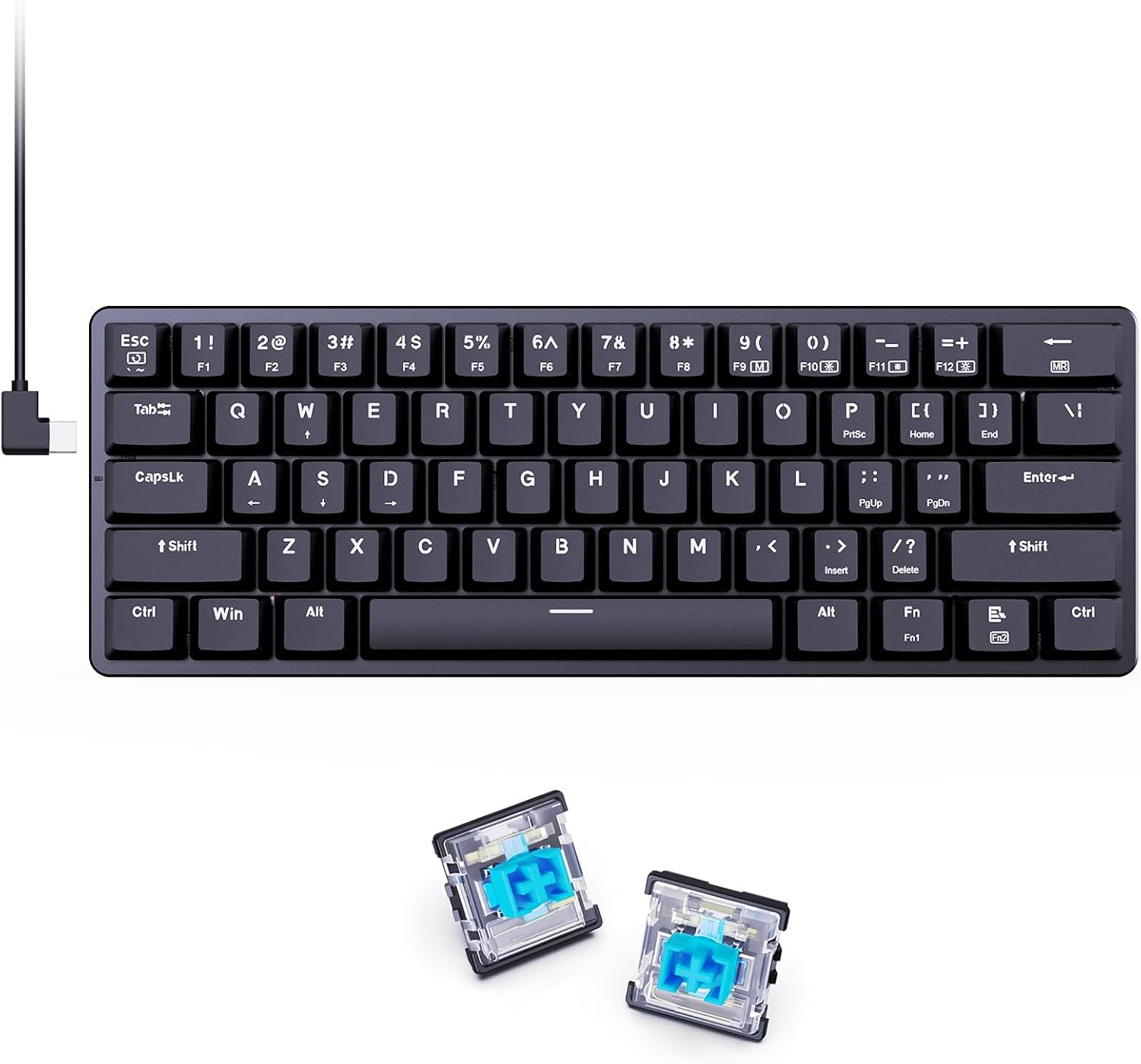 Amazon.com: Redragon 60 Percent Keyboard Mechanical, K615-R : Video Games