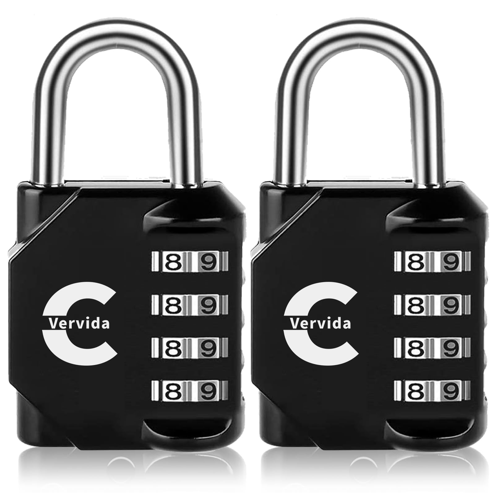 Snapklik.com : Vervida Combination Padlock For Locker 4-Digit Combo Lock Outdoor Waterproof ...