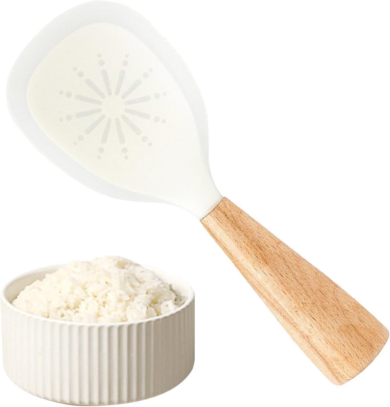 Amazon 立ちしゃもじ しゃもじ シリコンしゃもじ 家庭用シリコンしゃもじ 耐熱キッチンしゃもじ 食品グレードの耐熱しゃもじ