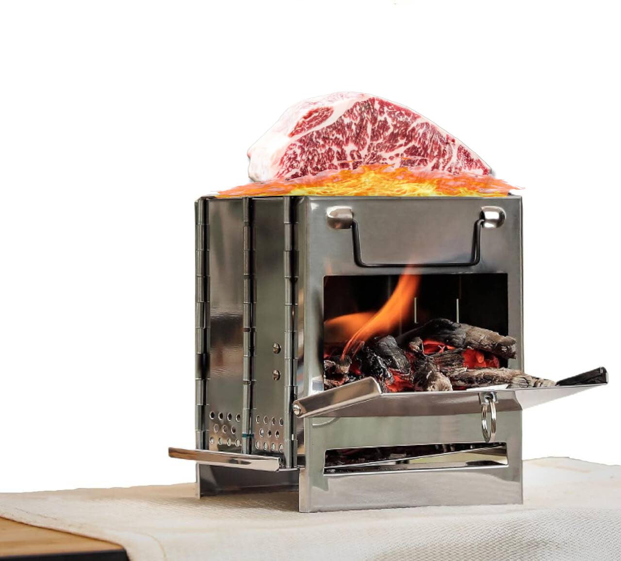 Amazon.com: Wood Burning Camp Stove Camping Stove Folding Camp Mini ...