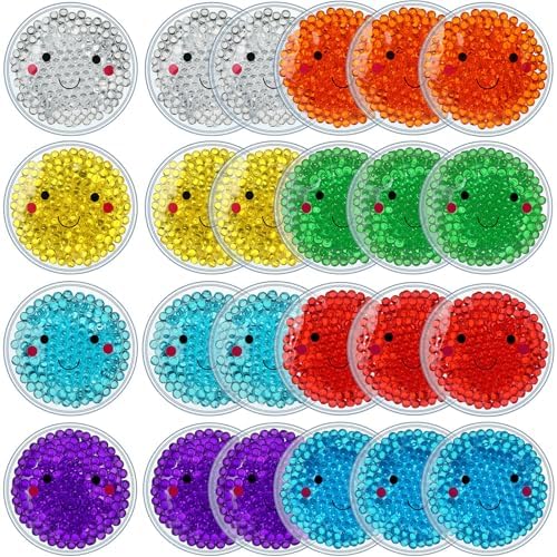 Amazon.com: Burbell 48 Pieces Smile Boo Boo Ice Packs Small Gel Hot ...