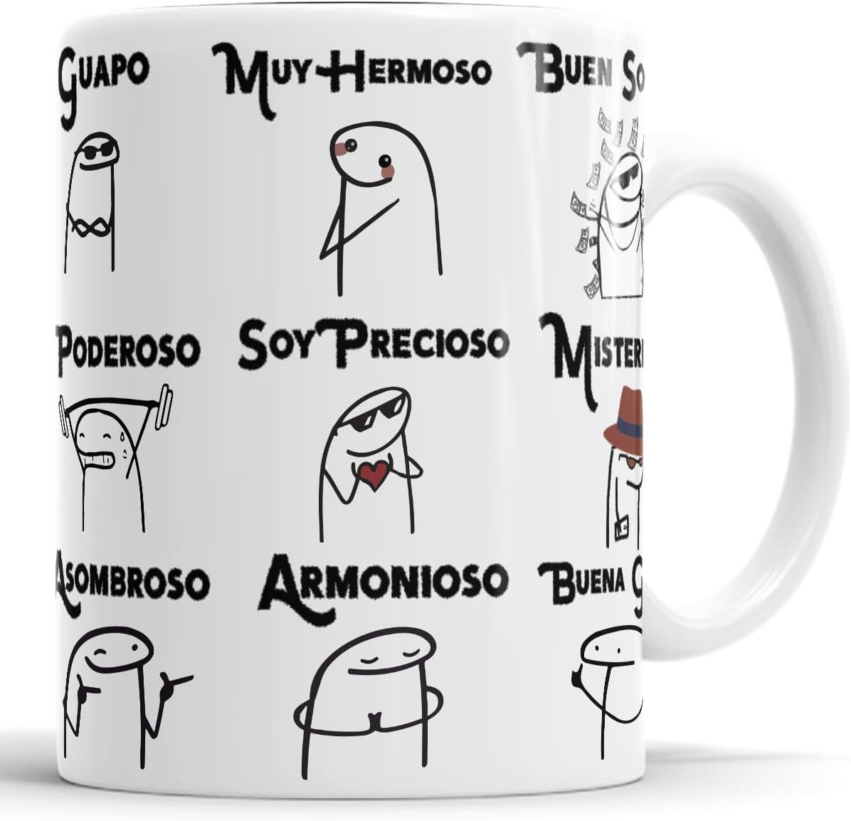 Taza flork chavo poderoso guapo asombroso | frase meme deformitos ...