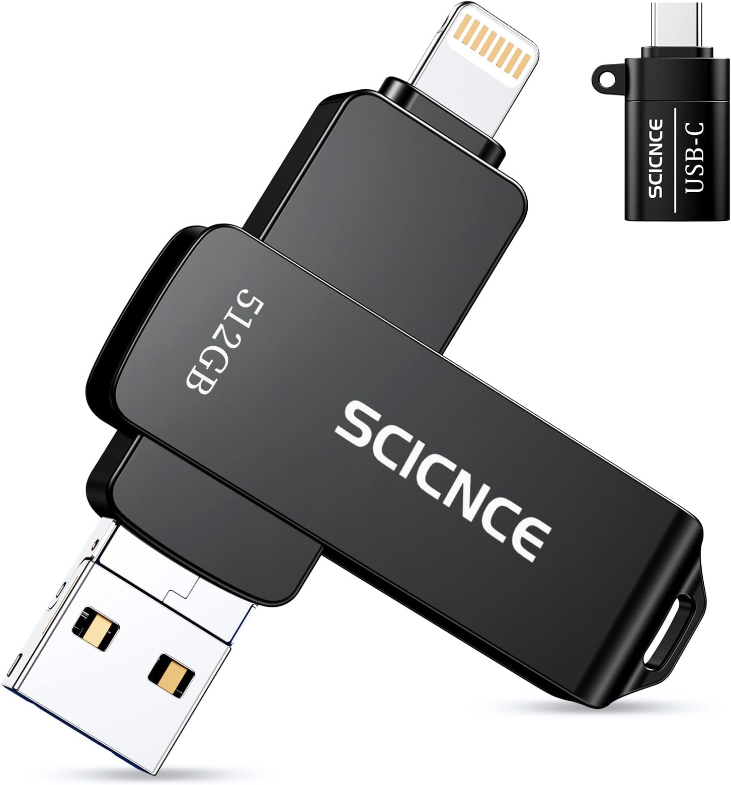 Amazon.com: SCICNCE 512GB Flash Drive Intended for iPhone, USB Memory ...