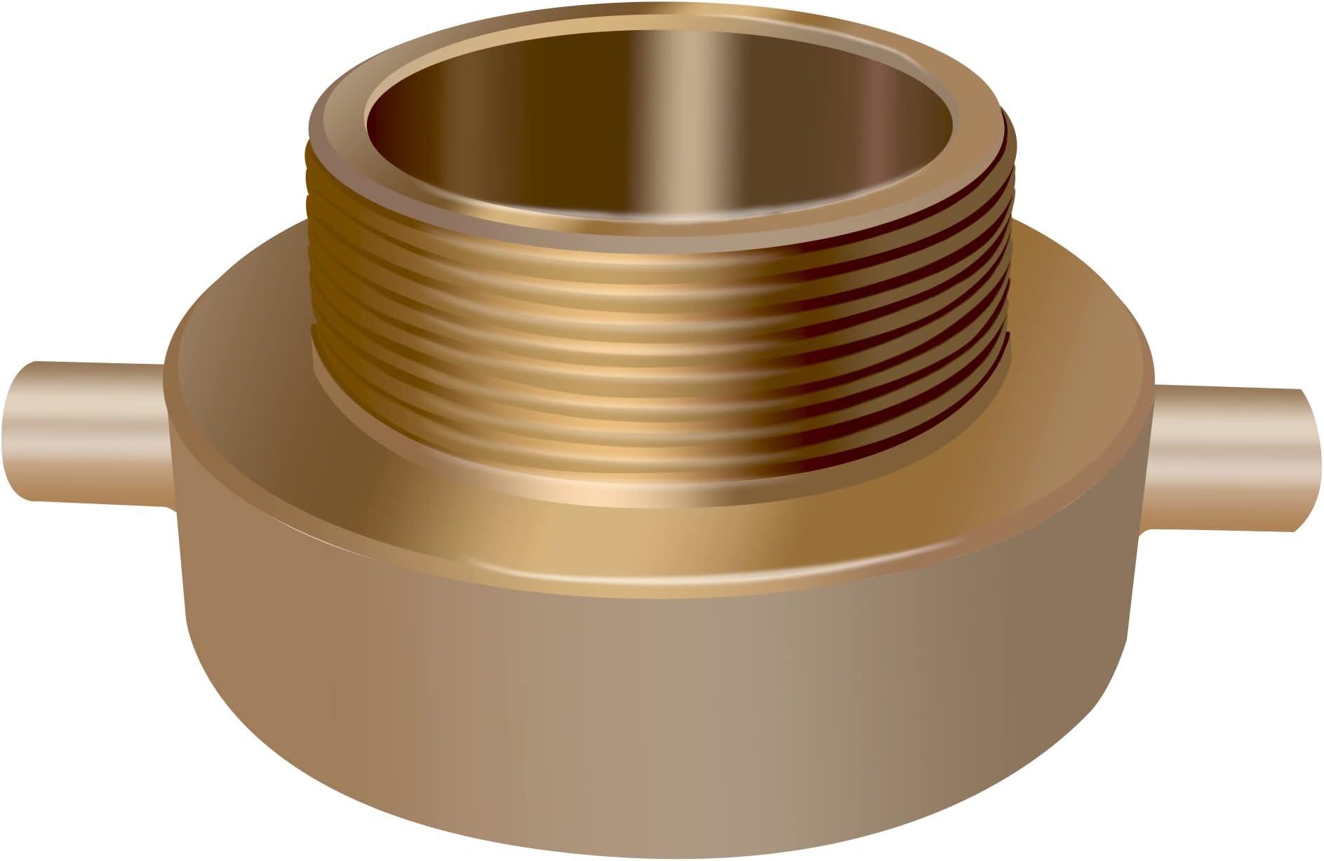 Amazon.com: SpringSpray 2-1/2" NST (NH) Female x 1-1/2" NST (NH) Male ...