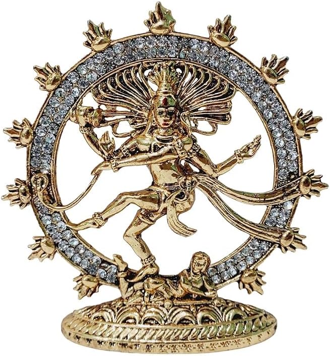 Amazon.com: Galaxie Karmaa Metal Natraj Idol Statue for Home Decor ...