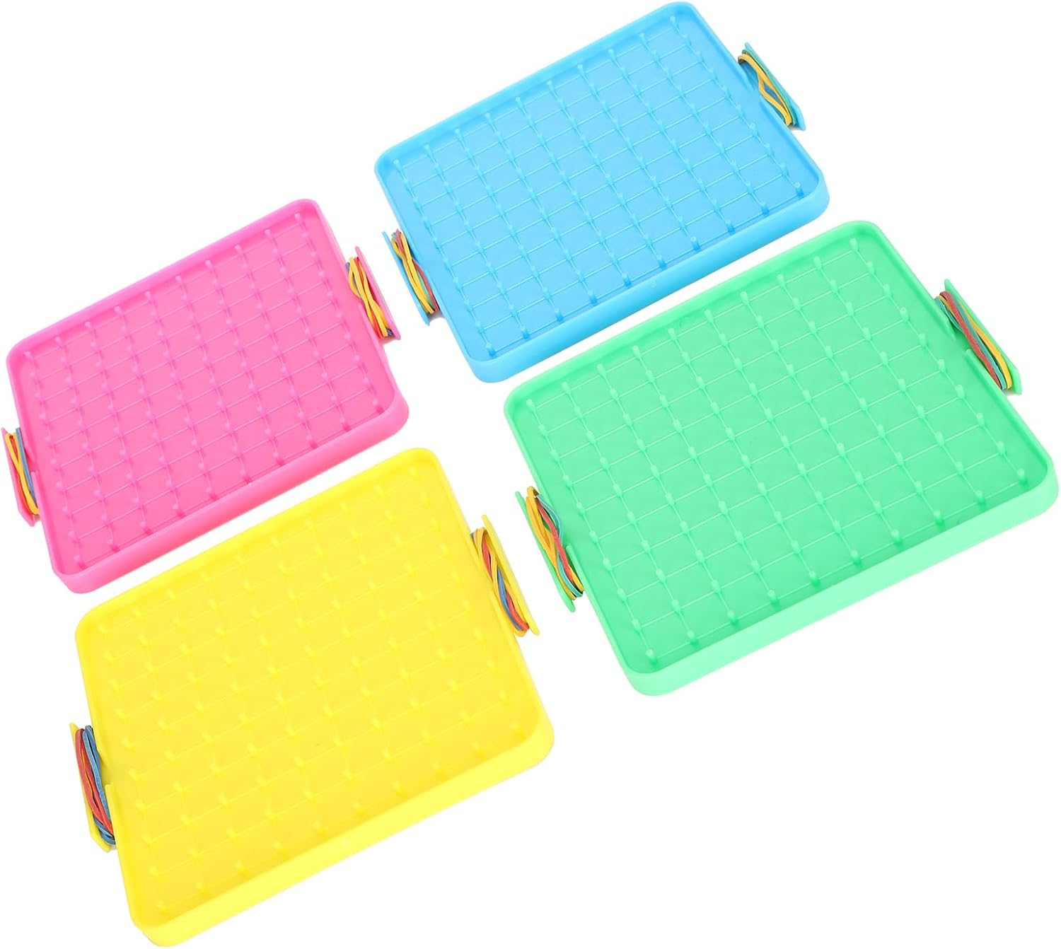 Pegboard Rubber Band Set, Round Protruding Points Four Corners 4Pcs 6.1 ...