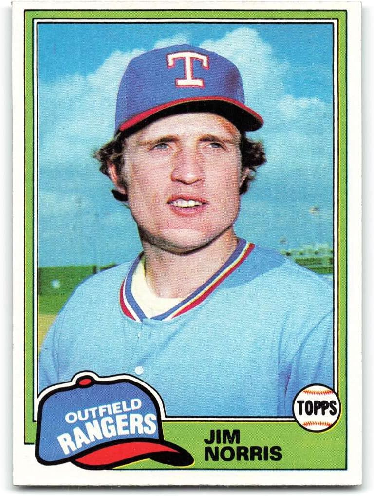 Amazon.com: 1981 Topps Baseball #264 Jim Norris Texas Rangers Official ...