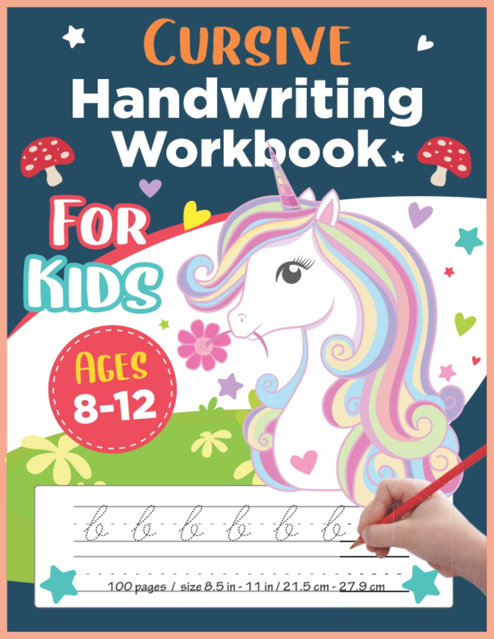 Cursive Handwriting Workbook For Kids Ages 8 12 Beginner Girls ...