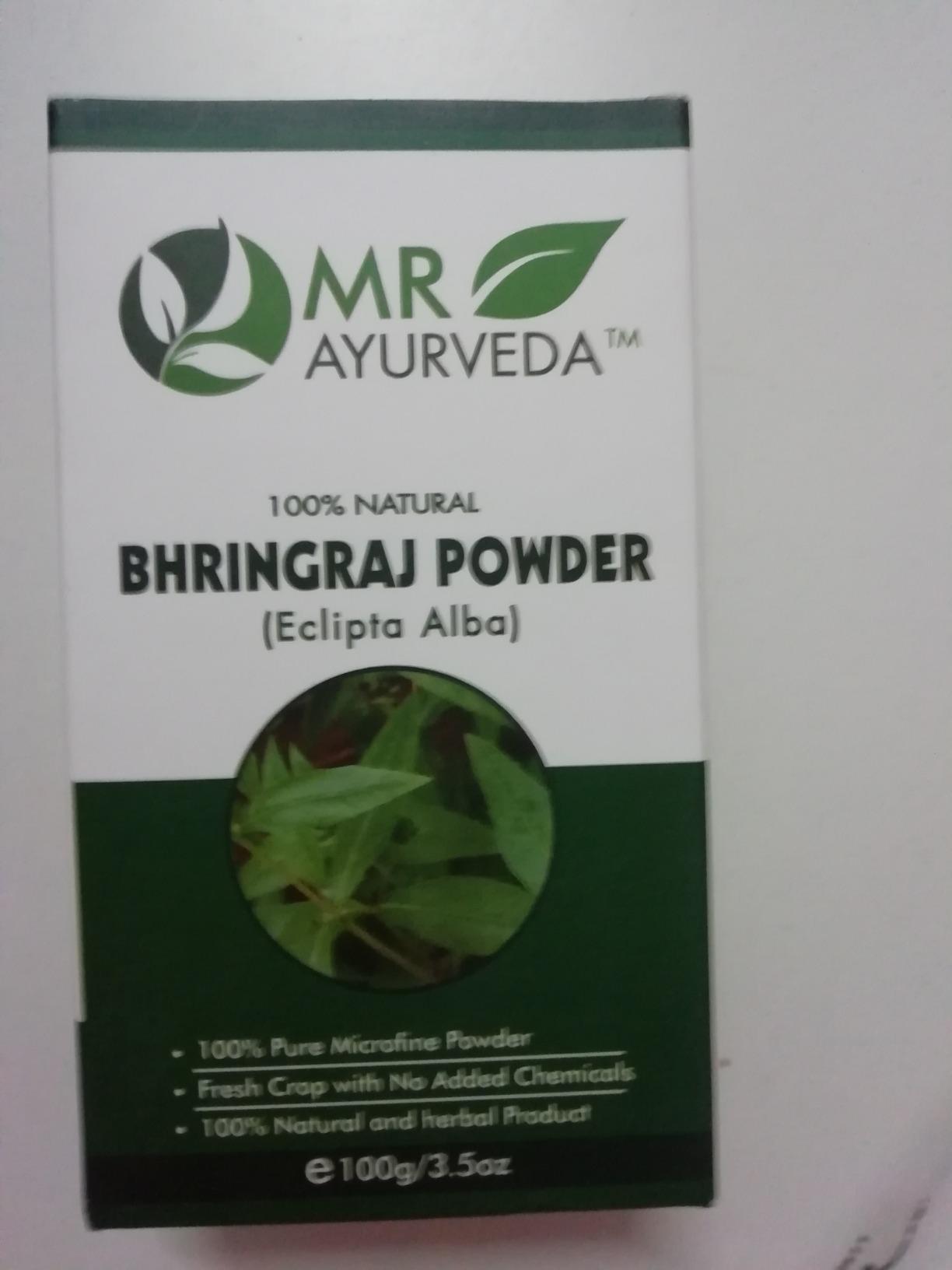 MR Ayurveda Bhringraj Powder | Bhringraj Powder Organic | Bhringraj ...