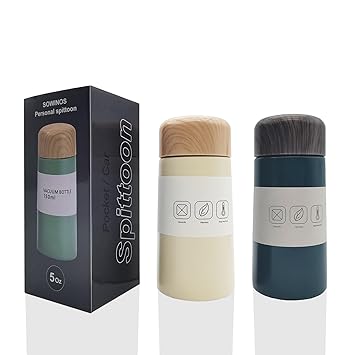 Buy SOWINOS Pocket Spittoon for Spitting, 5 Oz Portable Spit Cup for ...