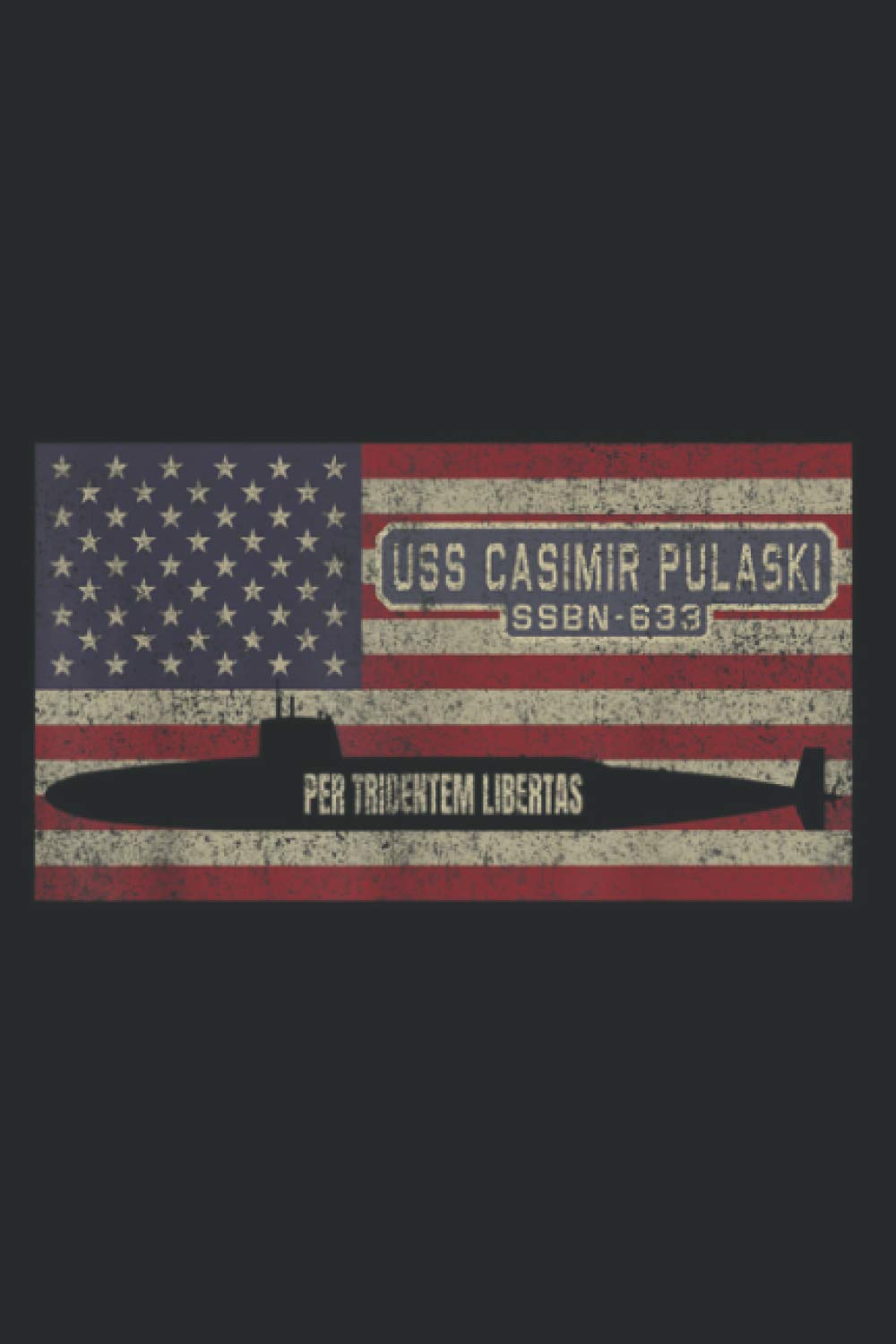 Amazon.com: USS Casimir Pulaski SSBN 633 Submarine American Flag Gift ...
