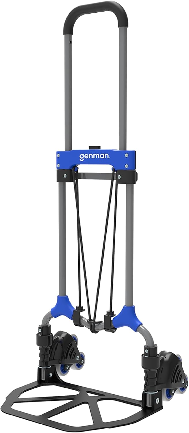 Genman - Diablito Plegable de Acero con Tres Llantas, 100 Kg : Amazon ...