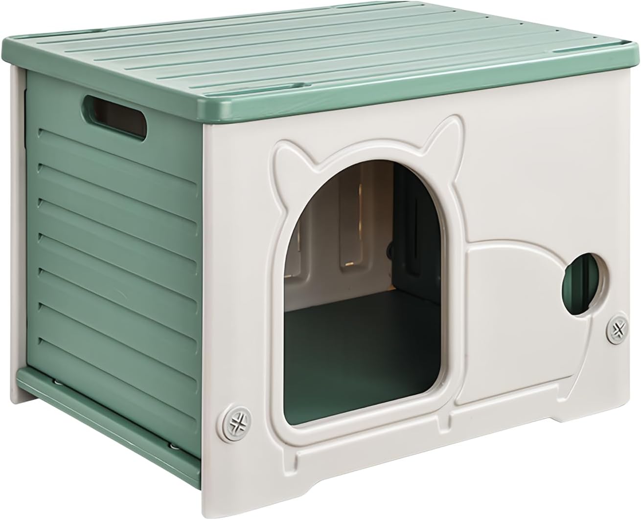 Hibtn Cat House Cave For Outdoor Indoor, Stackable Feral Cat Waterproof ...
