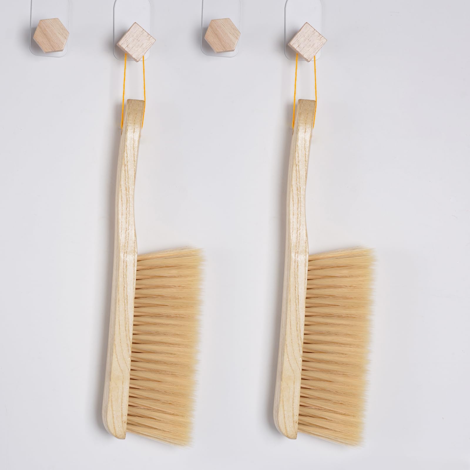 Vegetable Brush 2 Piece Wooden Handle Bench Brushes - Soft Horse Hair ...