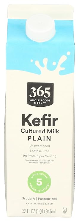 Amazon.com: 365 by Whole Foods Market Plain Kefir, 32 FZ : Grocery ...