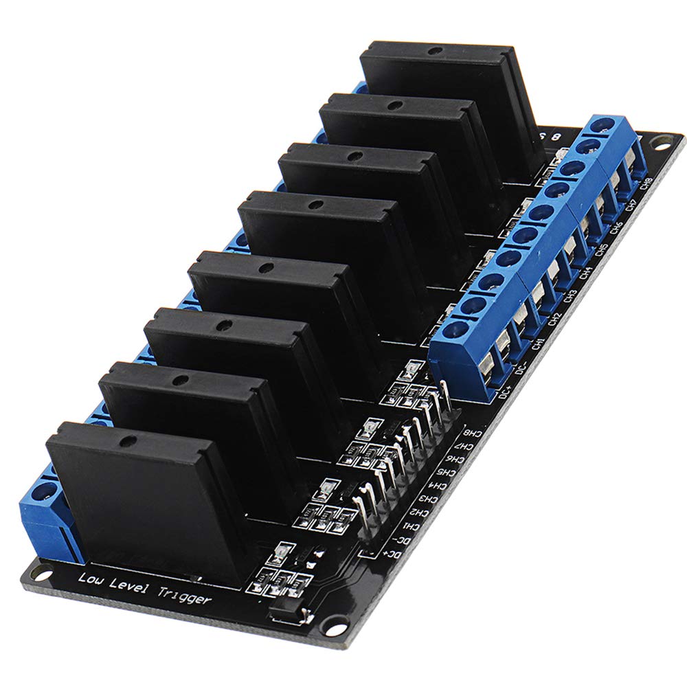 Buy 8 Channel DC 24V Relay Module Solid State High and low Level ...