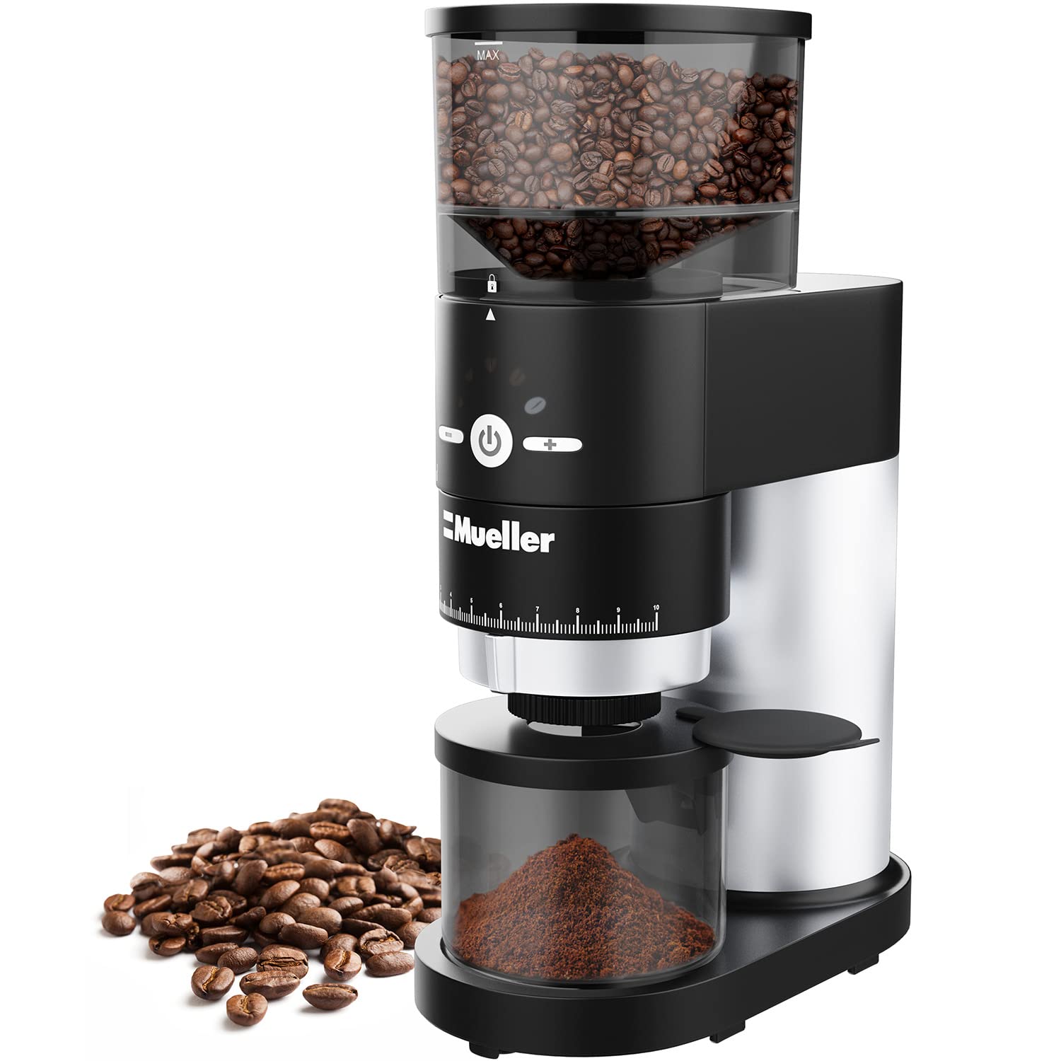 Mueller Supreme Beans Ultra-Grind Conical Burr Grinder Black : Amazon ...