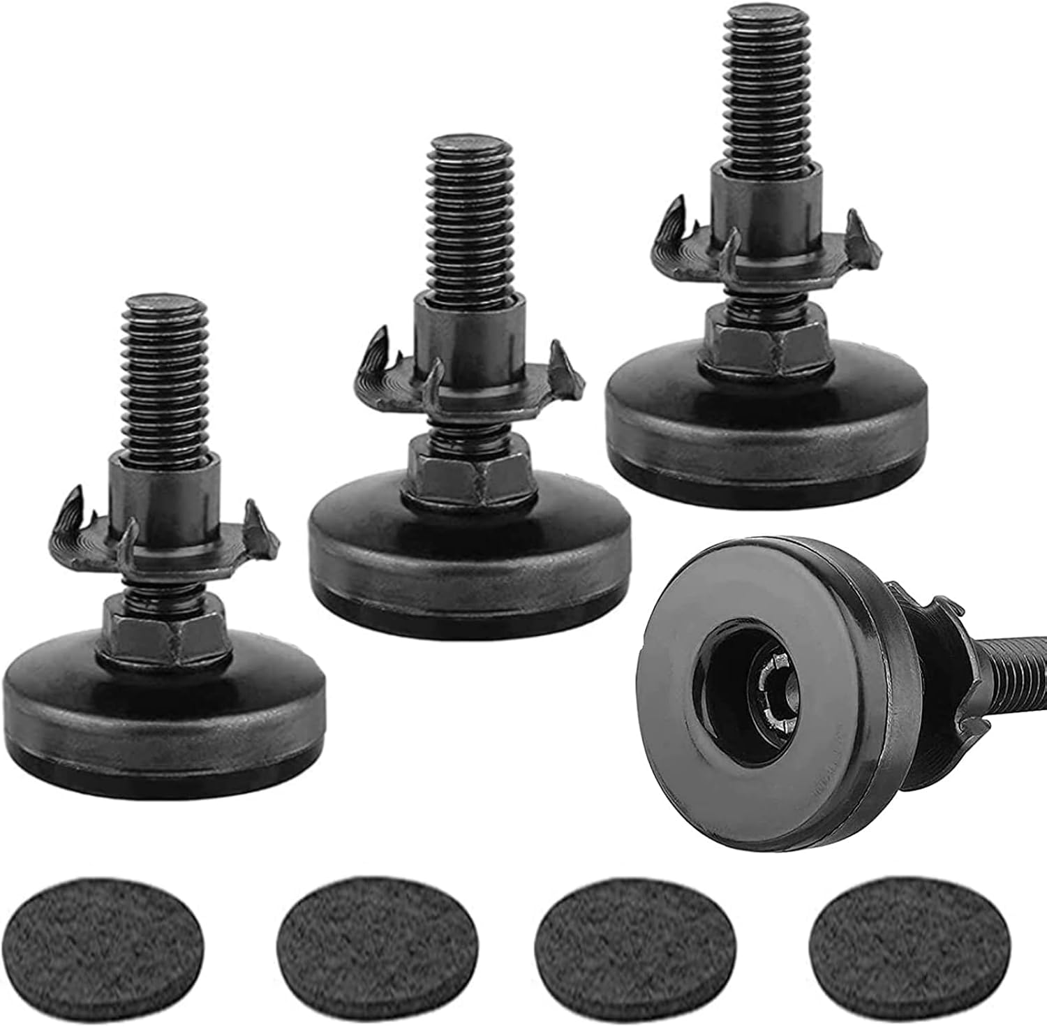 Amazon.com: KALOPEZY Furniture Levelers,4 Pieces Adjustable Feet ...