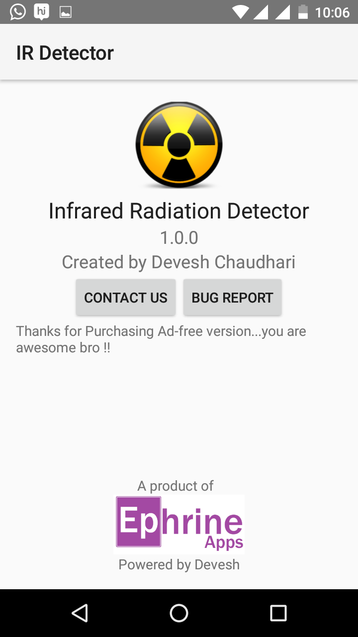 Infrared Radiation Detector - App on Amazon Appstore