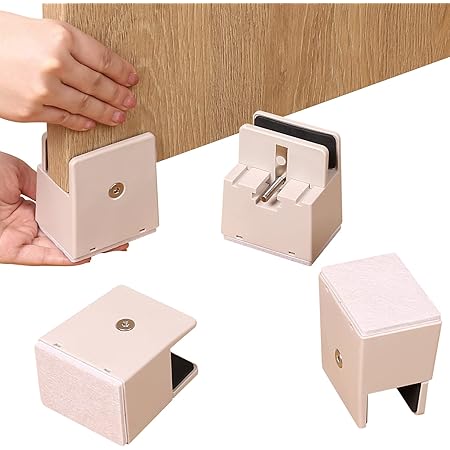 Ezprotekt Adjustable 2 Inch Chair Risers with Screw Clamp, Heavy Duty ...