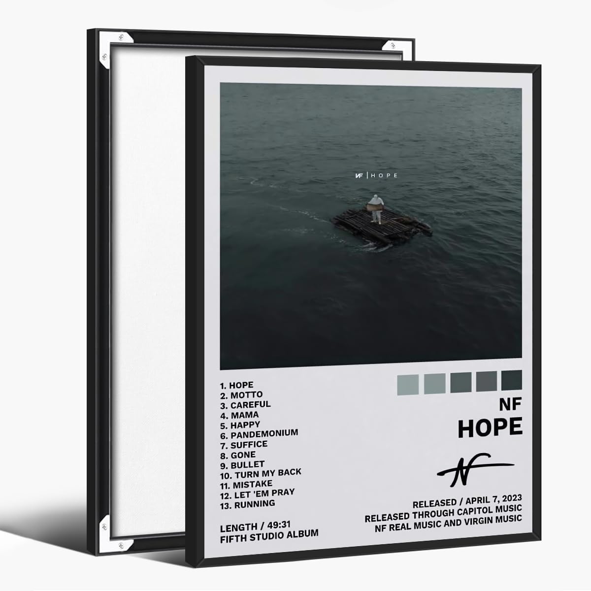 Singer Nf Poster Hope Music Album Cover Poster Canvas Wall Art Prints ...