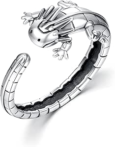 ECHOOY Axolotl Ring 925 Sterling Silver Axolotl Jewelry Ring Adjustable ...