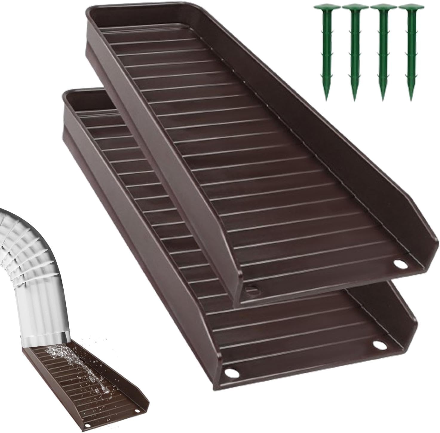 Down Spout Drain Trays | Rain Gutter Guard Tray Extender| Gutter ...