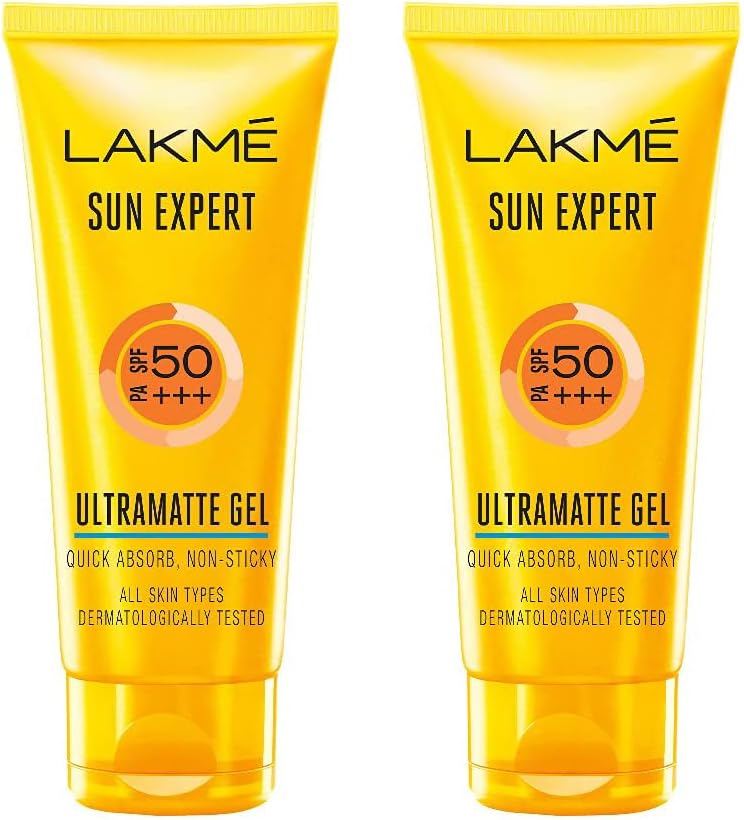 LAKMÉ Sun Expert Spf 50 Gel For All Skin Types, 50 G (Pack Of 2 ...