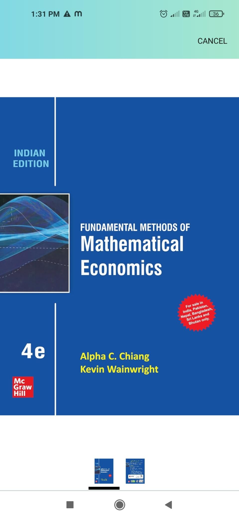 FUNDAMENTALS METHODS OF MATHEMATICAL ECONOMICS, 4TH EDN : Chiang ...