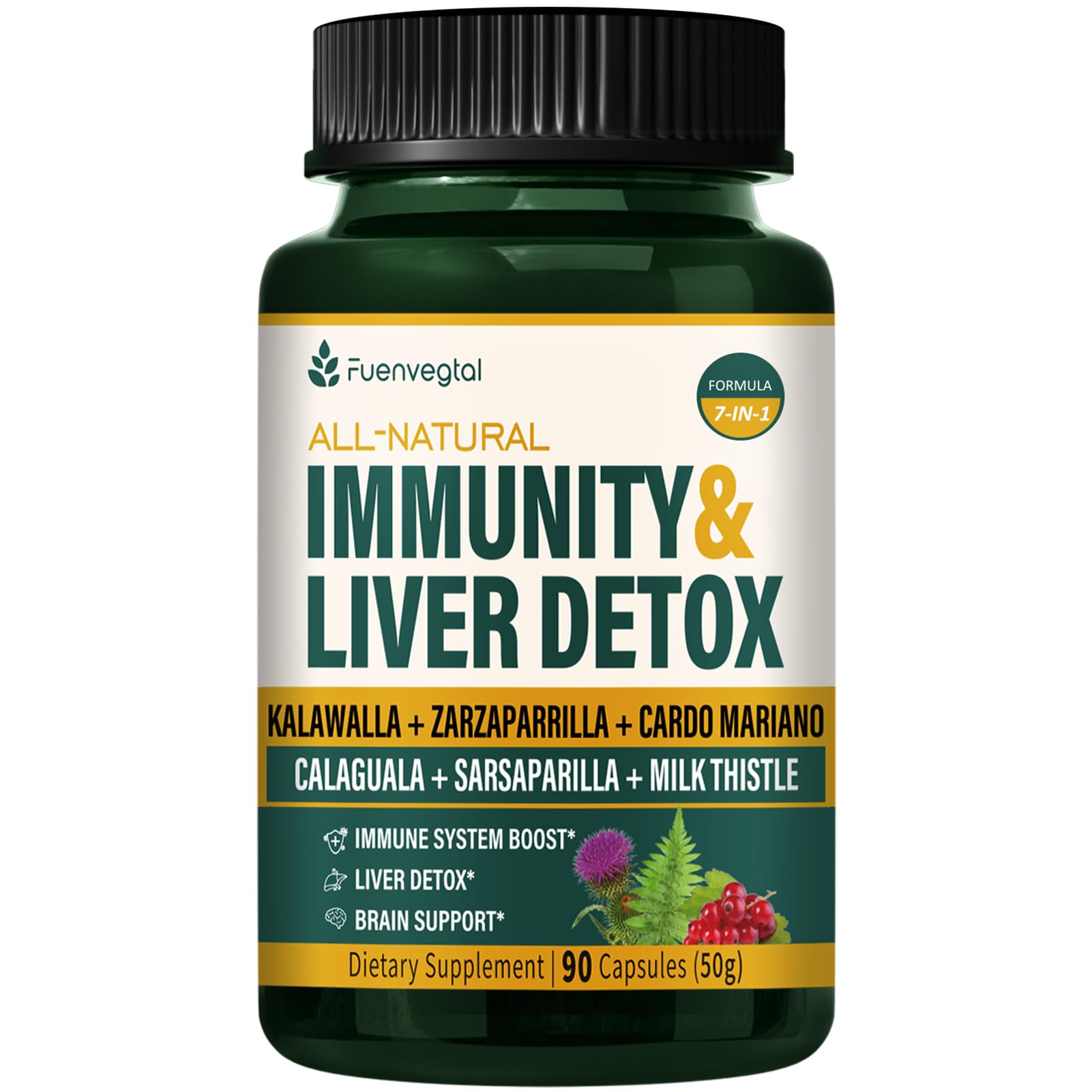 Jamaican Sarsaparilla Root Immunity And Liver Detox Cleanse Capsules ...