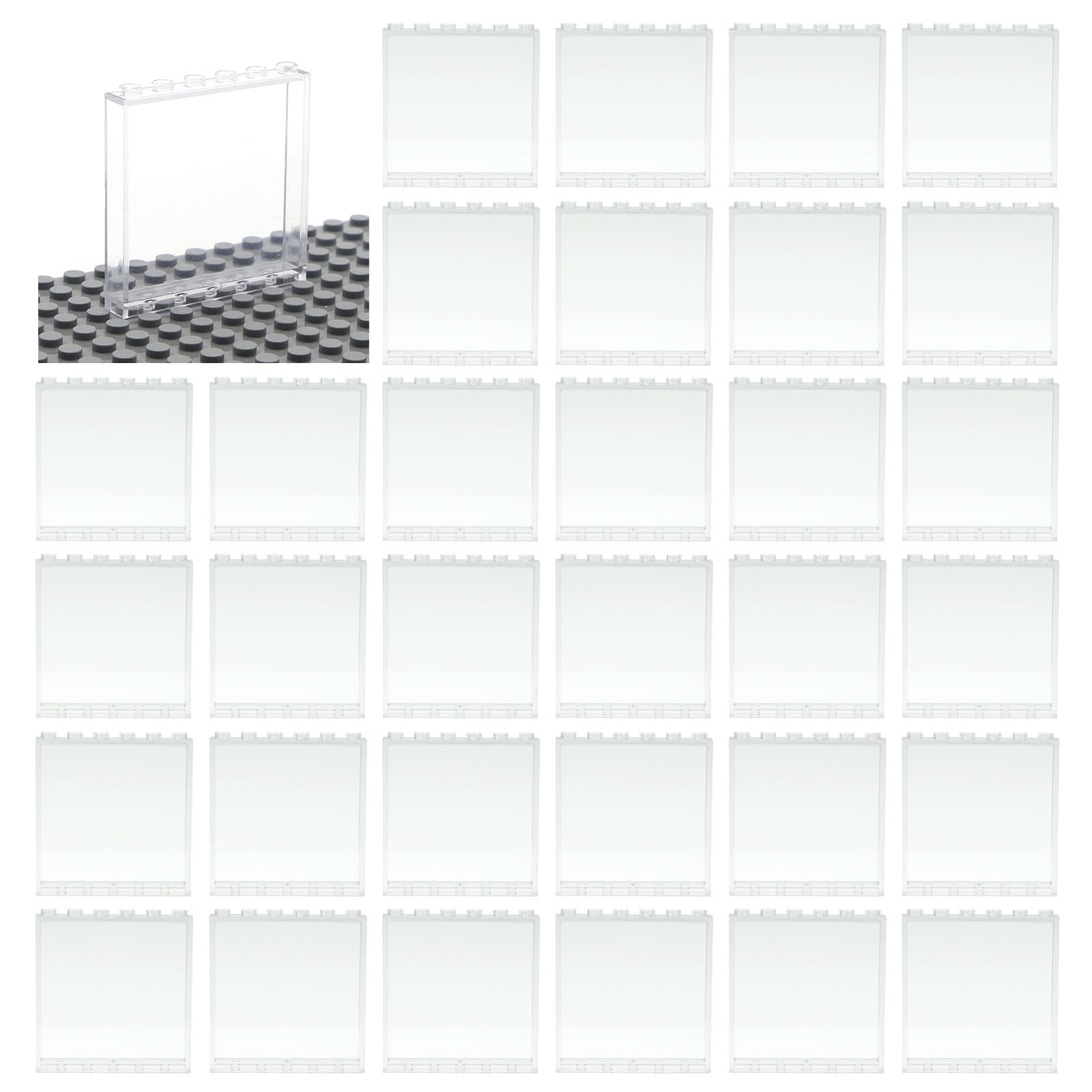 Amazon.com: MALEKO Transparent Clear Window House Building Bricks ...