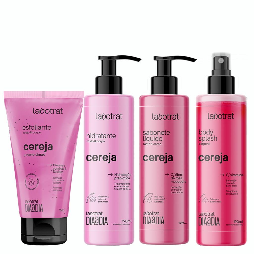 Kit Completo Labotrat Dia a Dia Cereja - Esfoliante 150g, Sabonete ...
