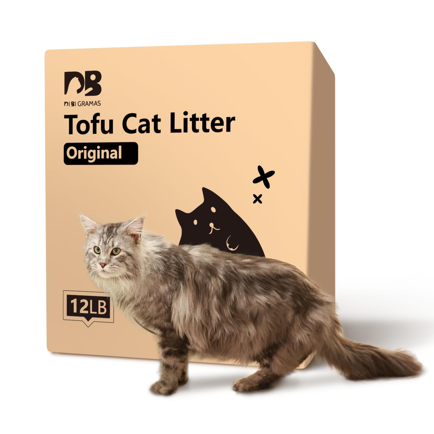 Amazon.com : DI BI GRAMAS Cat Litter 12LB/2 Packs Dust-Free Clumping ...