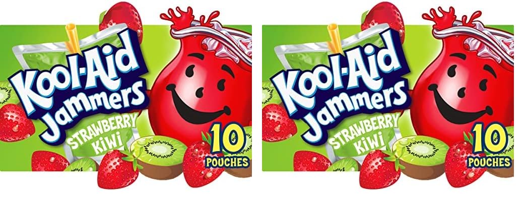 Amazon.com : Kool-Aid Jammers Strawberry Kiwi Flavored Kids 0% Juice ...