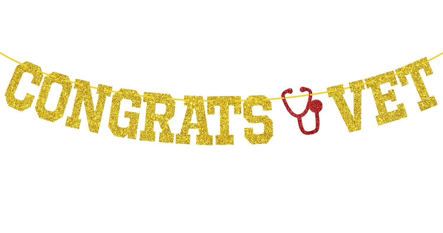 Amazon.com: Congrats VET Banner, Future VET, Veterinarian Grad, Class ...