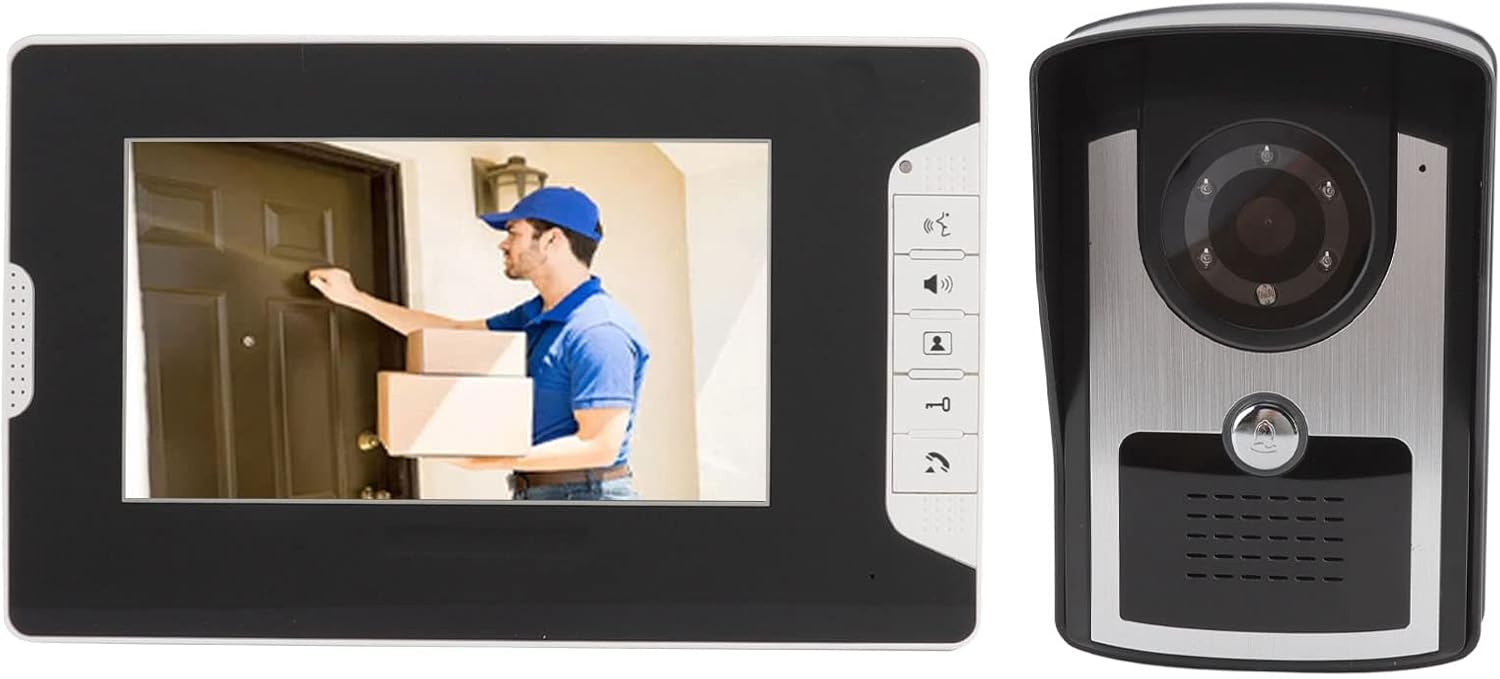 16 Ring Doorbell Camera, 9.5in HD 800P WiFi Doorbell Remote Unlock Door ...