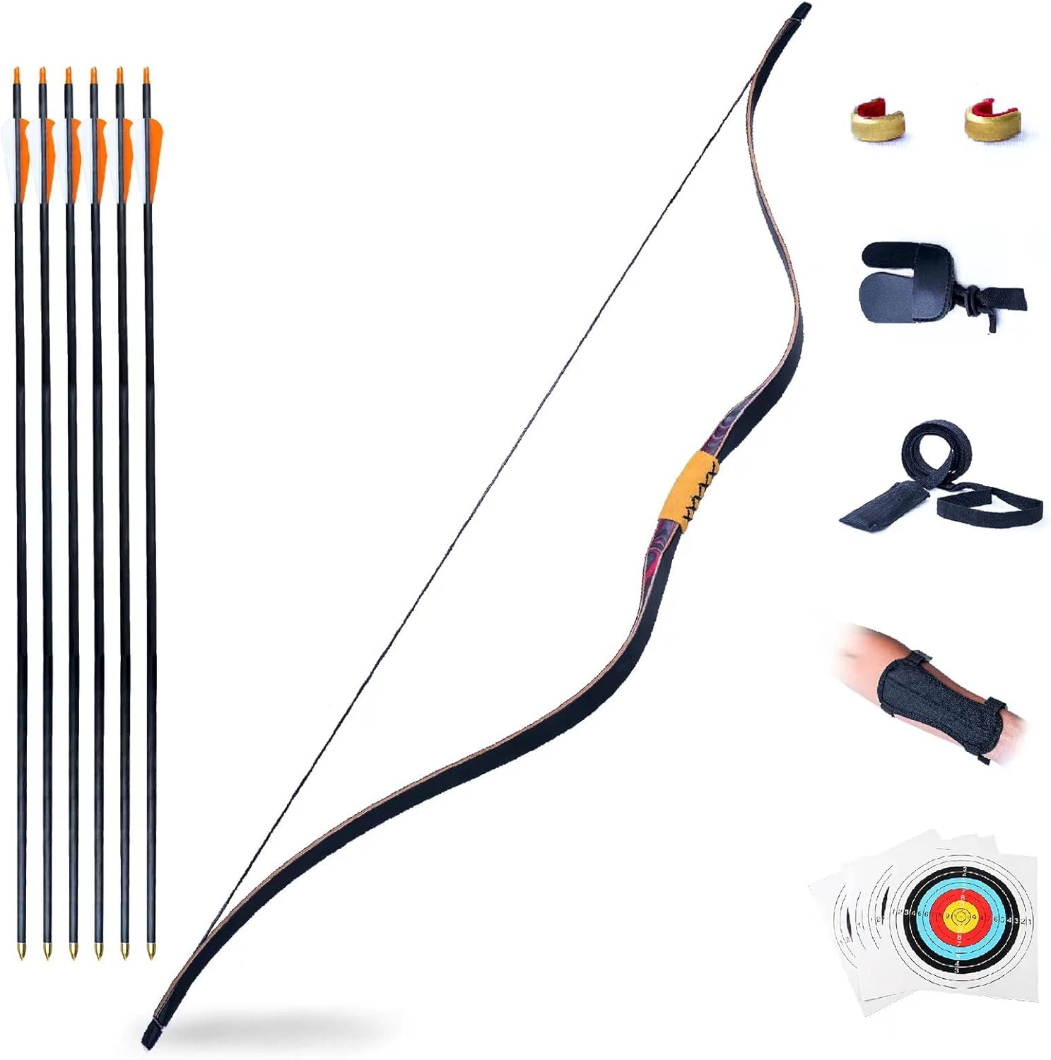 Amazon.com : 54" Lightweight Laminated Recurve Bow,Hunting Bow, Archery ...