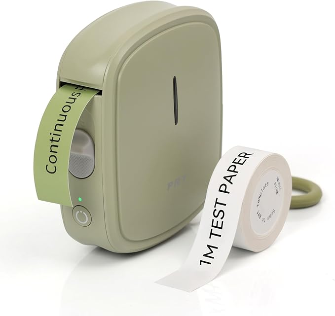 PRT Label Makers Machine with Tape Built-in Cutter Portable Bluetooth ...