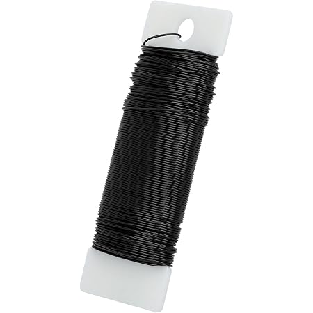 Florist Wire Black Floristry Wires for Christmas Wreath Making, 22 ...