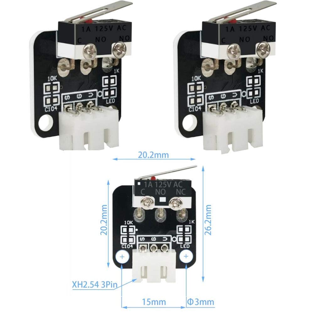 Snapklik.com : CHENBO 5pcs 3Pin End Stop Limit Switch