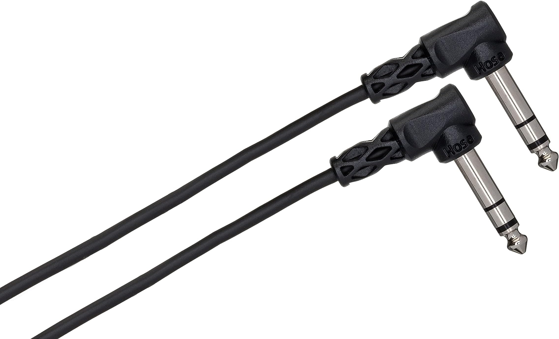 Hosa CSS-103RR Right-Angled 1/4 inch TRS Balanced Interconnect Cable, 3 ...
