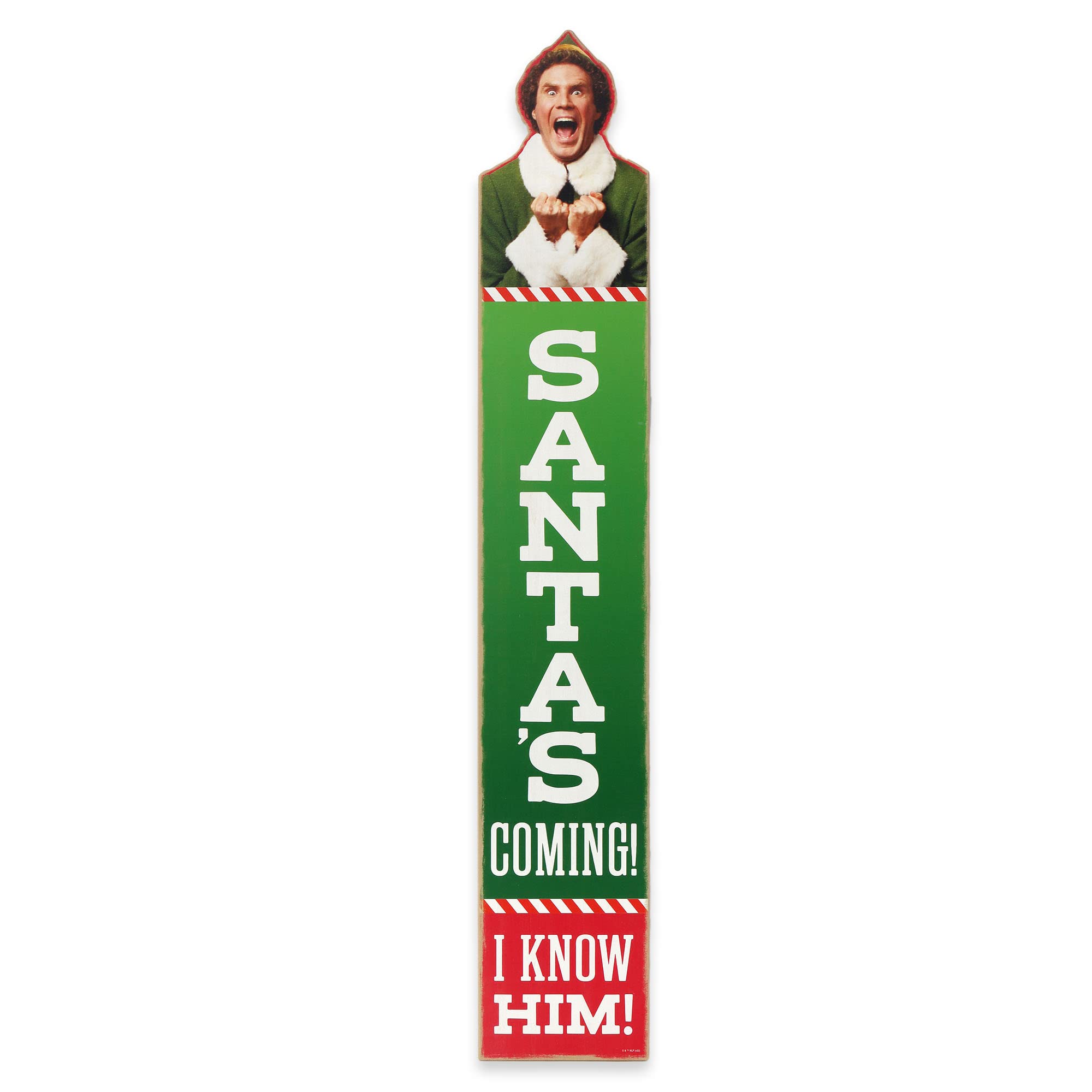 Amazon.com: Open Road Brands Elf Santa's Coming I Know Him! Vertical ...