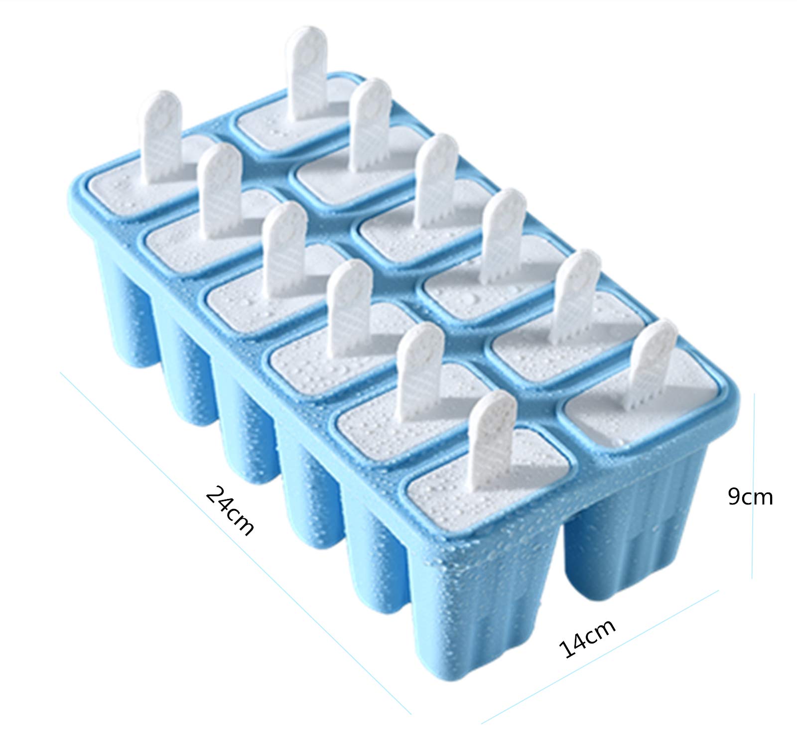 Snapklik.com : Popsicle Molds 12 Pieces Silicone Ice Molds Popsicle ...